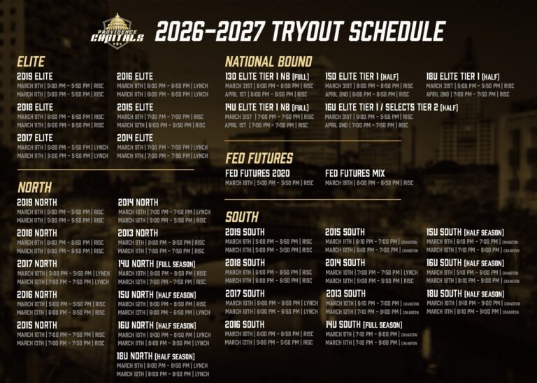Tryouts - Providence Capitals